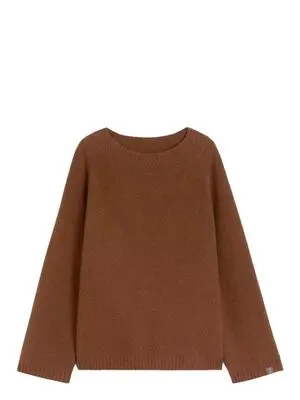Max Mara Long-sleeve Crew-neck Sweater - Brown
