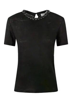 Zimmermann Embellished T-shirt - Black