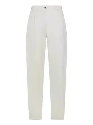 Seventy Button Trousers - White