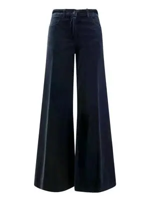 ASPESI Velvet-Texture Cotton Trousers