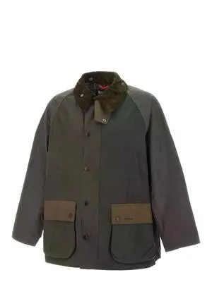 Barbour Patchwork Corduroy Collar Jacket - Green