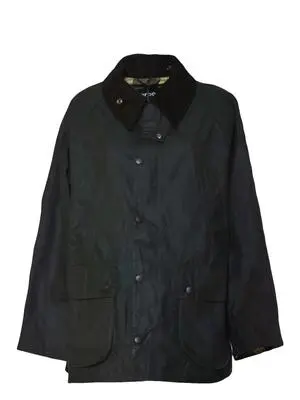 Barbour Corduroy-collar Coat - Black