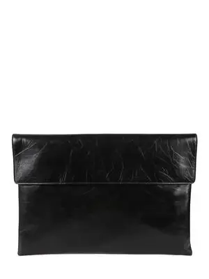 JIL SANDER Flap Clutch Bag - Black