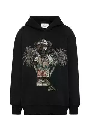 Philipp Plein Embellished Hoodie - Black