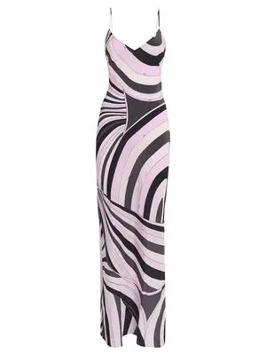 Emilio Pucci Silk Slip Maxi Dress - Pink
