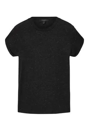 ALLSAINTS Anna Shimmer T-shirt - Black
