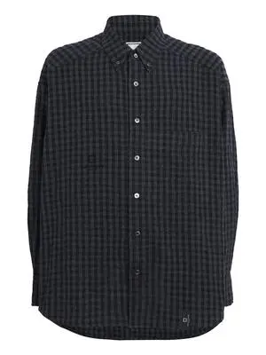 WOOYOUNGMI Cotton-wool Gingham Shirt - Green