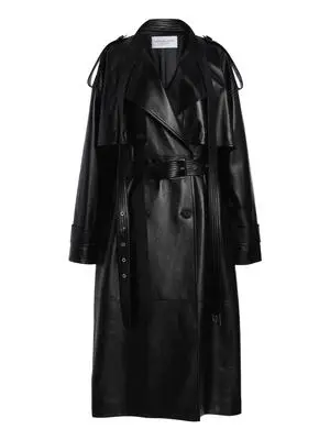 MICHAEL KORS Scarf-Detailed Leather Trench Coat