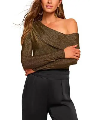 Ramy Brook Carrie Knit Top - Gold Knit