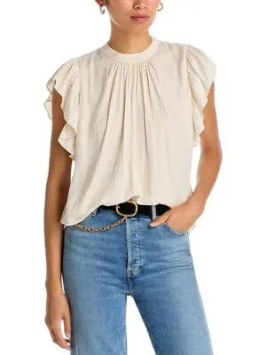 Rails Lynette Ruched Top - Ivory