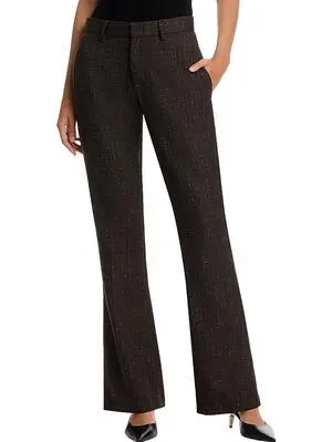 Fabiana Filippi Prince Of Wales Bootcut Pants - Marrone/nero