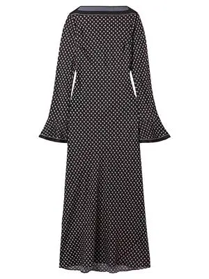 DÔEN Davina Paisley-print Silk-blend Twill Midi Dress - Multi