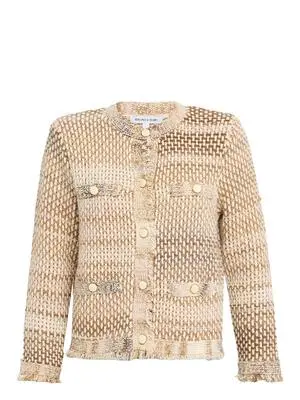 Veronica Beard Sariyah Knit Jacket Desert Kha