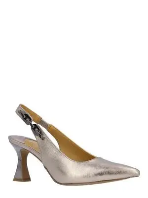 J. Reneé Krissa Slingback Pointed Toe Pump Pewter