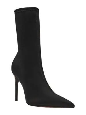 Steve Madden Midnite Knit Stiletto Bootie - Black