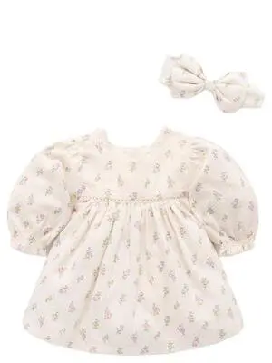 PUREBABY Primrose Dress & Headband Set - Primrose Print