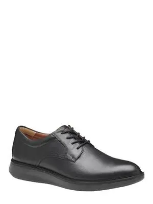 Johnston & Murphy Parker Waterproof Plain Toe Derby Black Waterproof Full Grain