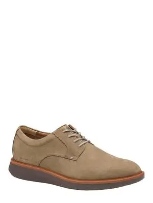 Johnston & Murphy Parker Waterproof Plain Toe Derby Taupe Waterproof Nubuck