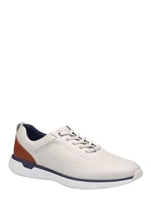 Johnston & Murphy Prentiss 2 Waterproof Sneaker - White Waterproof Full Grain
