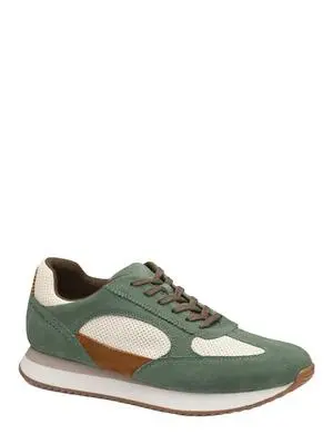 Johnston & Murphy Chase Perforated Sneaker Sage Multi Suede