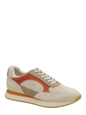 Johnston & Murphy Chase Perforated Sneaker Taupe/beige/rust Suede