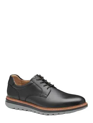 Johnston & Murphy Braxton Plain Toe Derby Black Full Grain