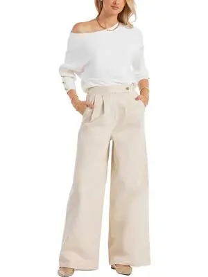 BISHOP + YOUNG Alessandro Wide Leg Pant - Sand