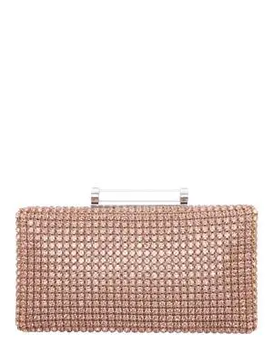 Nina Gracious Crystal Clutch Pearl Rose