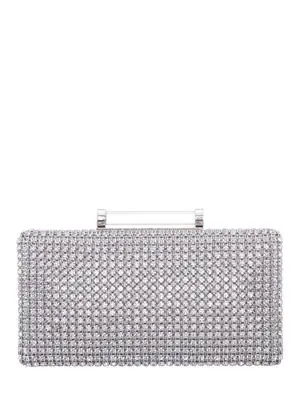 Nina Gracious Crystal Clutch Silver