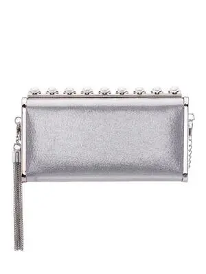 Nina Amos Crystal Clutch Silver