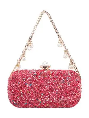 Nina Harmony Embellished Clutch - Coral Multi