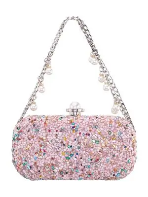 Nina Harmony Embellished Clutch - Icy Pink Multi