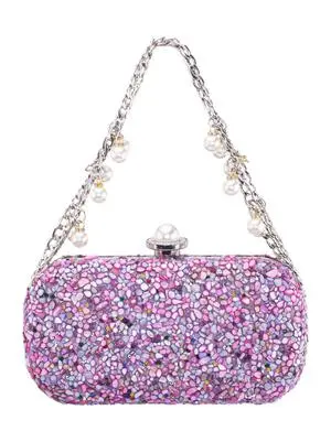 Nina Harmony Embellished Clutch - Lavender Multi