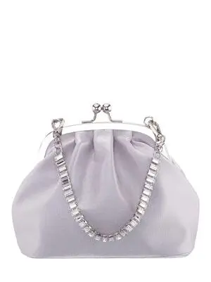 Nina Elsbeth Crystal Clutch Silver