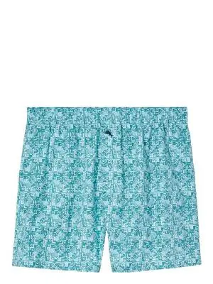 Tommy Bahama Print Boxer Shorts - Teal Print
