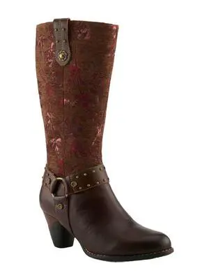 SPRING STEP SHOES Wyoming Knee High Boot - Brown Multi