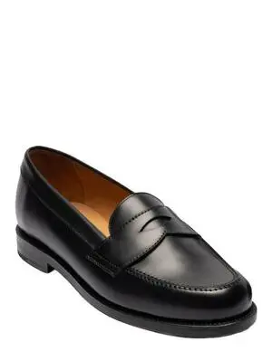 MORJAS Ivy Penny Loafer - Black Calf