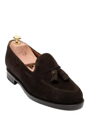 MORJAS Tassel Kiltie Loafer - Brown Suede