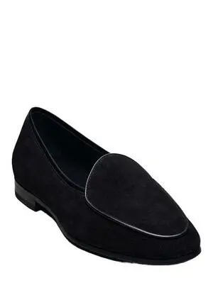 MORJAS The Belgian Leather Loafer - Black Suede