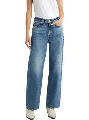Rag & Bone Logan Mid-rise Wide-leg Jeans - Echo