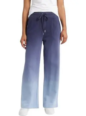 CITY BLUES Ombré Dip Dye Drawstring Lounge Pants Navy