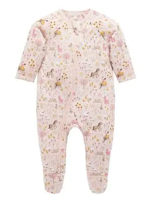 PUREBABY Printed Quilted Coverall - Farmhouse Print
