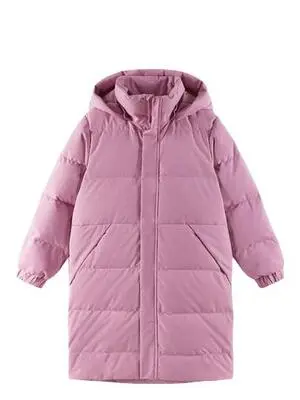 REIMA Long Down Puffer Coat - Grey Pink
