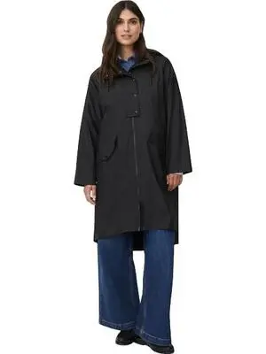 MASAI COPENHAGEN Matheia Long Sleeve Hooded Coat - Black