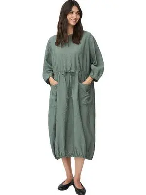 MASAI COPENHAGEN Loose Fit Midi Dress - Duck Green