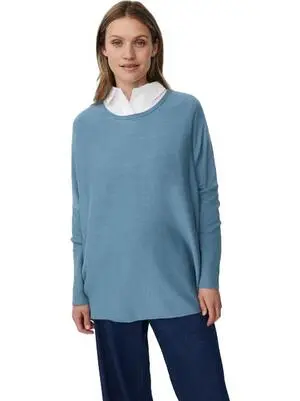 MASAI COPENHAGEN Mafanasi Round Neck Oversized Sweater - Proven Blue