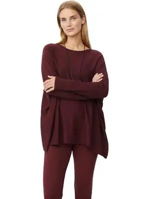 MASAI COPENHAGEN Mafanasi Round Neck Oversized Sweater - Tawny Port