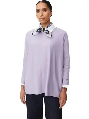 MASAI COPENHAGEN Round Neck Long Sleeve Oversized Jumper - Wisteria