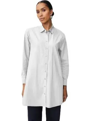 MASAI COPENHAGEN Long Sleeve Oversized Shirt - White