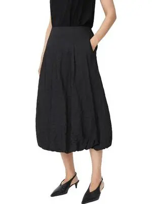 MASAI COPENHAGEN High Waisted Midi Skirt - Black